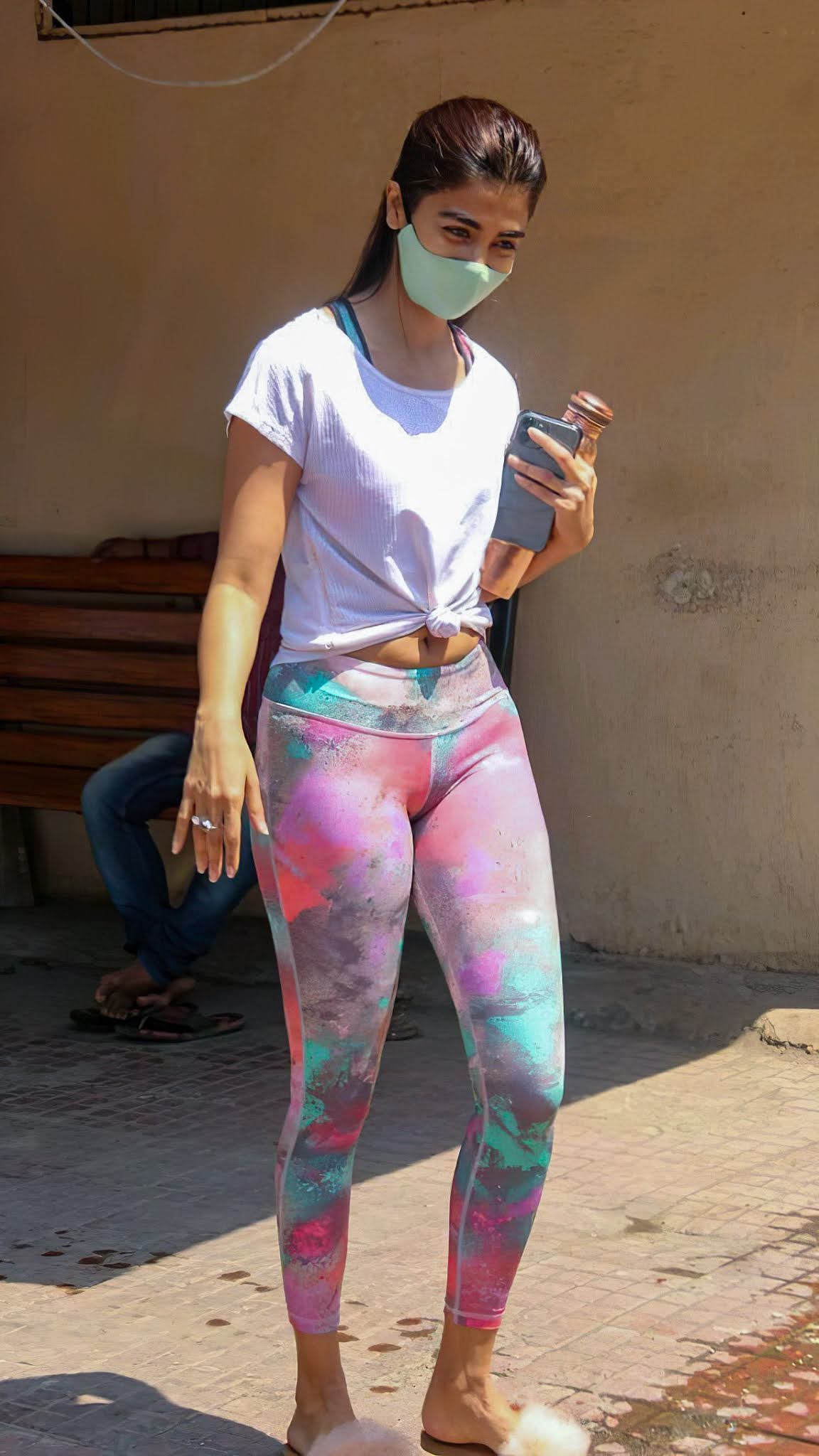 Pooja Hegde latest Yoga post Session clicks