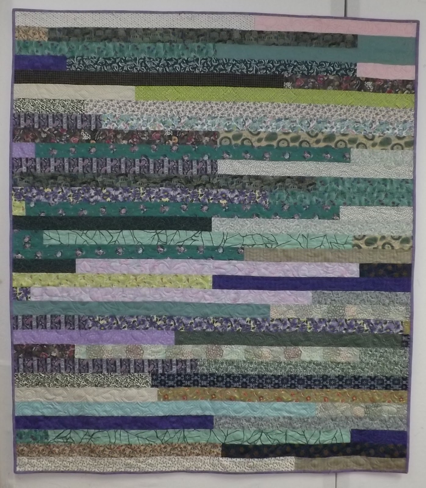 Treadle Quilts: Another Jelly Roll Race quilt