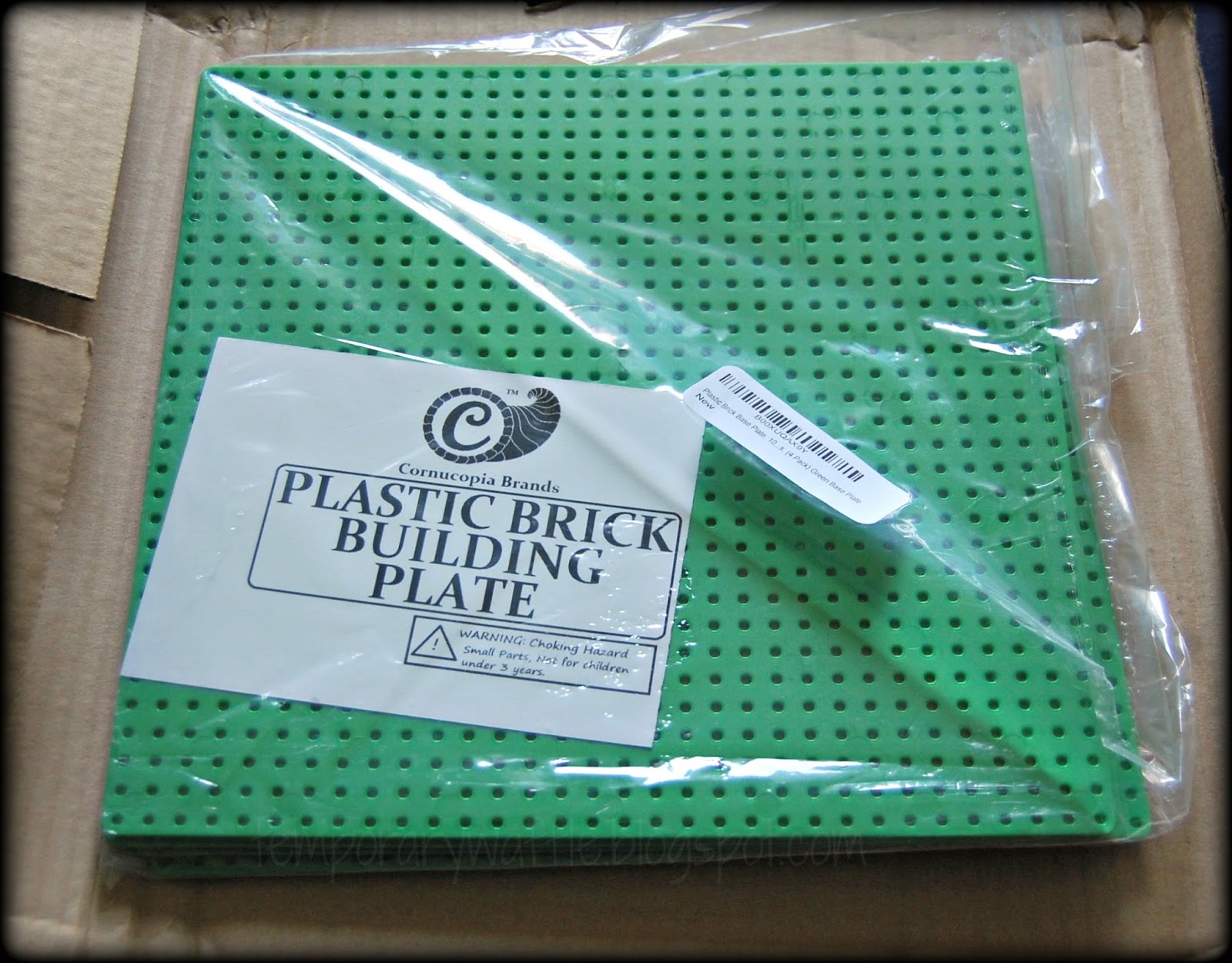 Temporary Waffle: Building With Lego's on Green Lego Compatible Base Plates