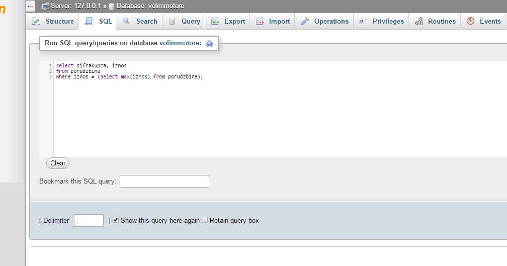 Skola Tutorijala - School of Tutorials: Osnovni podupiti (Basic subqueries)