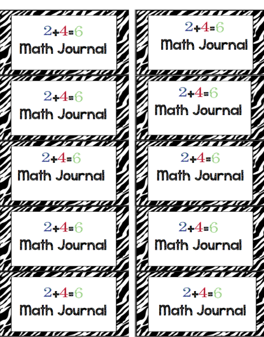 Mrs. MeGown's Second Grade Safari: Labels!