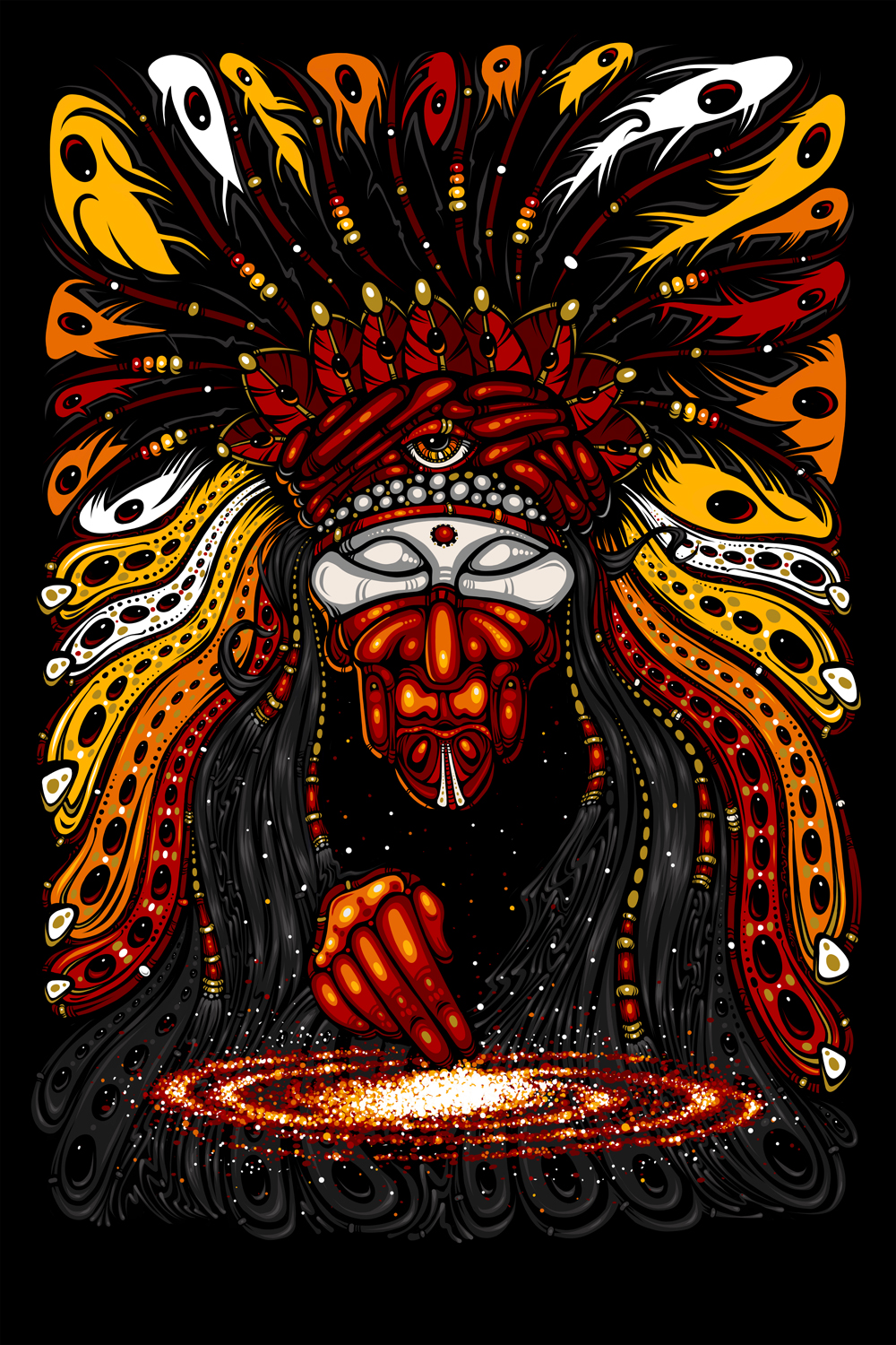 INSIDE THE ROCK POSTER FRAME BLOG: Jeff Wood Universal Shaman Art Print ...