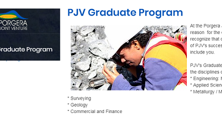 StudJob PNG: Graduate Development Program Porgera Joint Venture (PJV ...