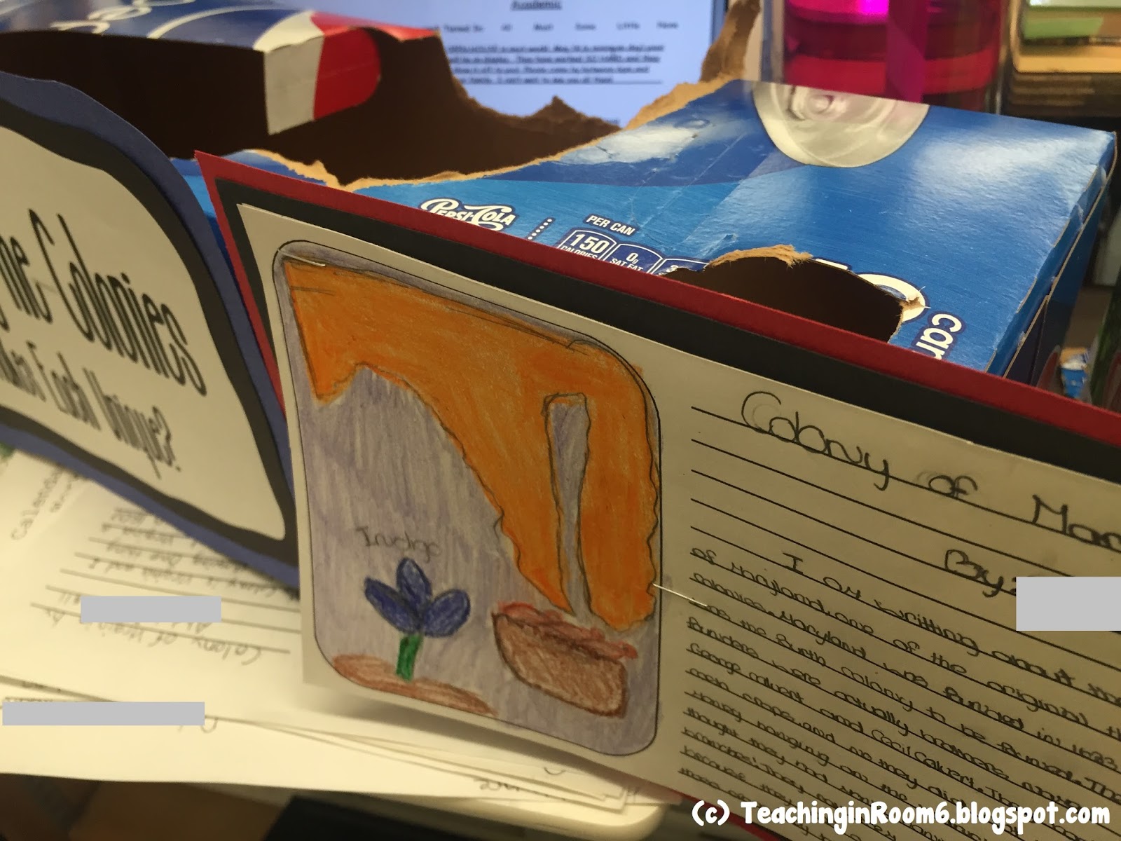 Soda Carton Student Work Holder | Teaching in Room 6