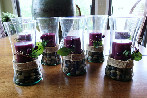 Wedding Cocktail Hour Centerpieces