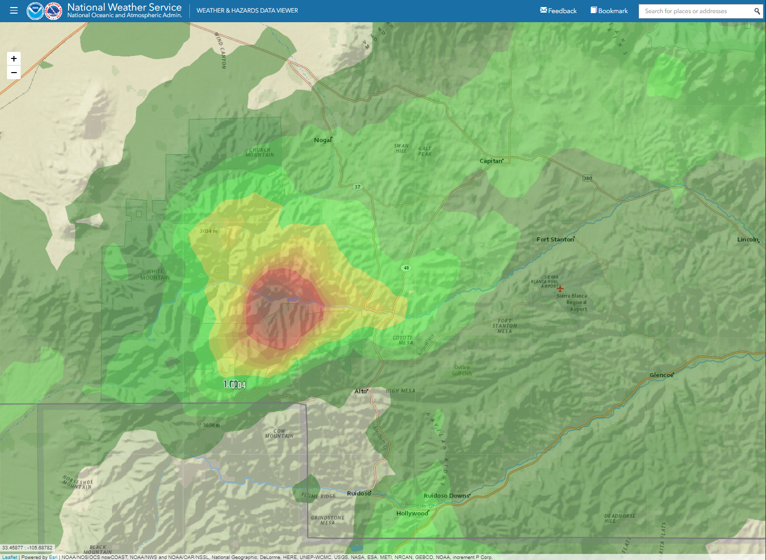 Bonito Lake Flash Flooding - 8-5-2020.