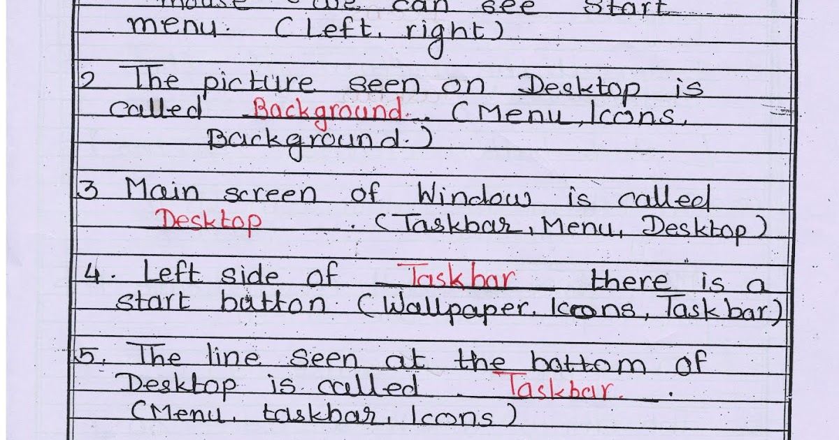 2nd Standard Final Exam Paper COMPUTER