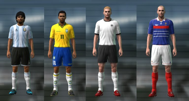 LOUCOS POR PRO EVOLUTION SOCCER: Uniforme das Seleções Classicas