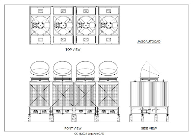 Download Cooling Tower DWG AutoCAD Free