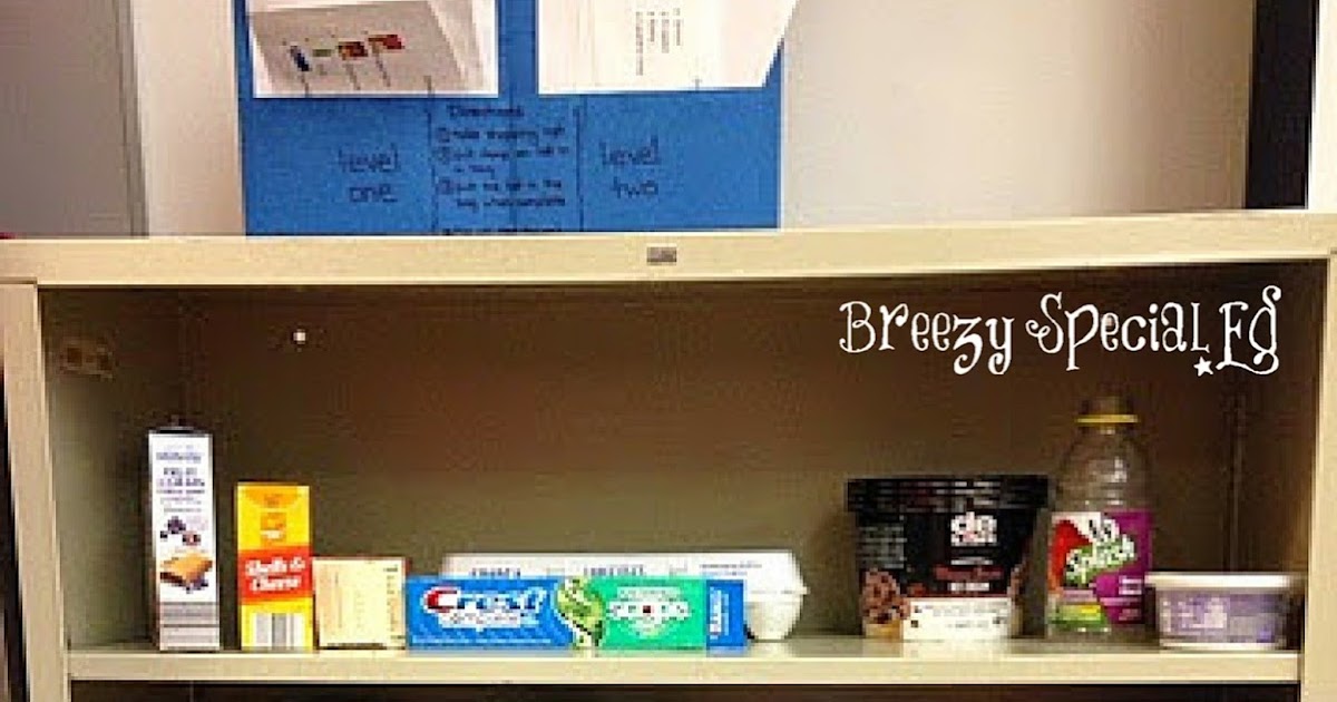 Grocery Shopping in the Classroom - Breezy Special Ed