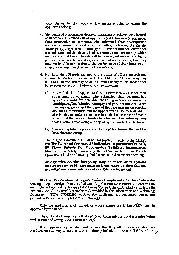 Information is the Key: Comelec Resolution No. 10443