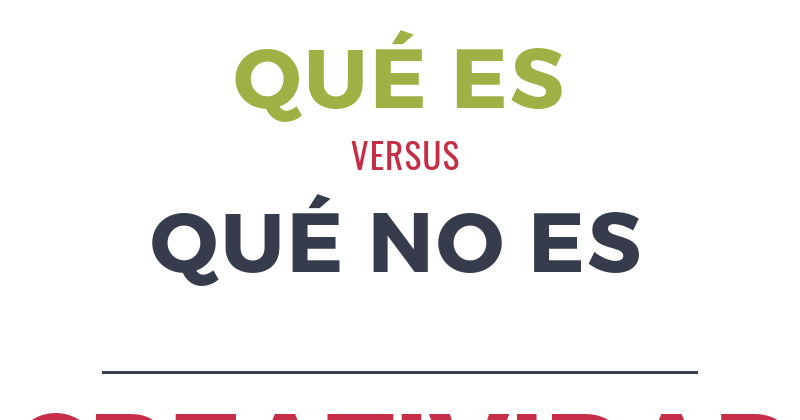 Qué es y qué no es creatividad