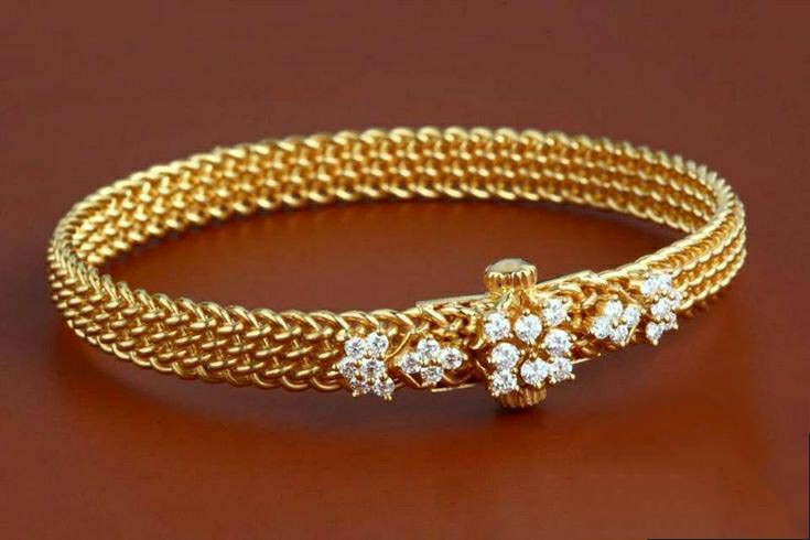 Golden screw bangles