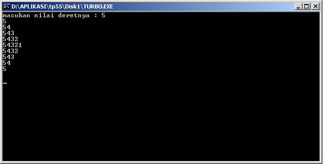 BUDI PRASOJO: contoh program deret turbo pascal
