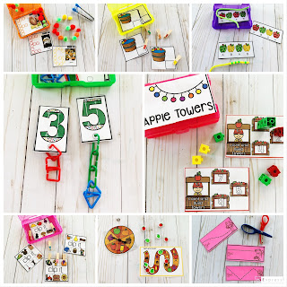 September Fine Motor Task Boxes for Preschool