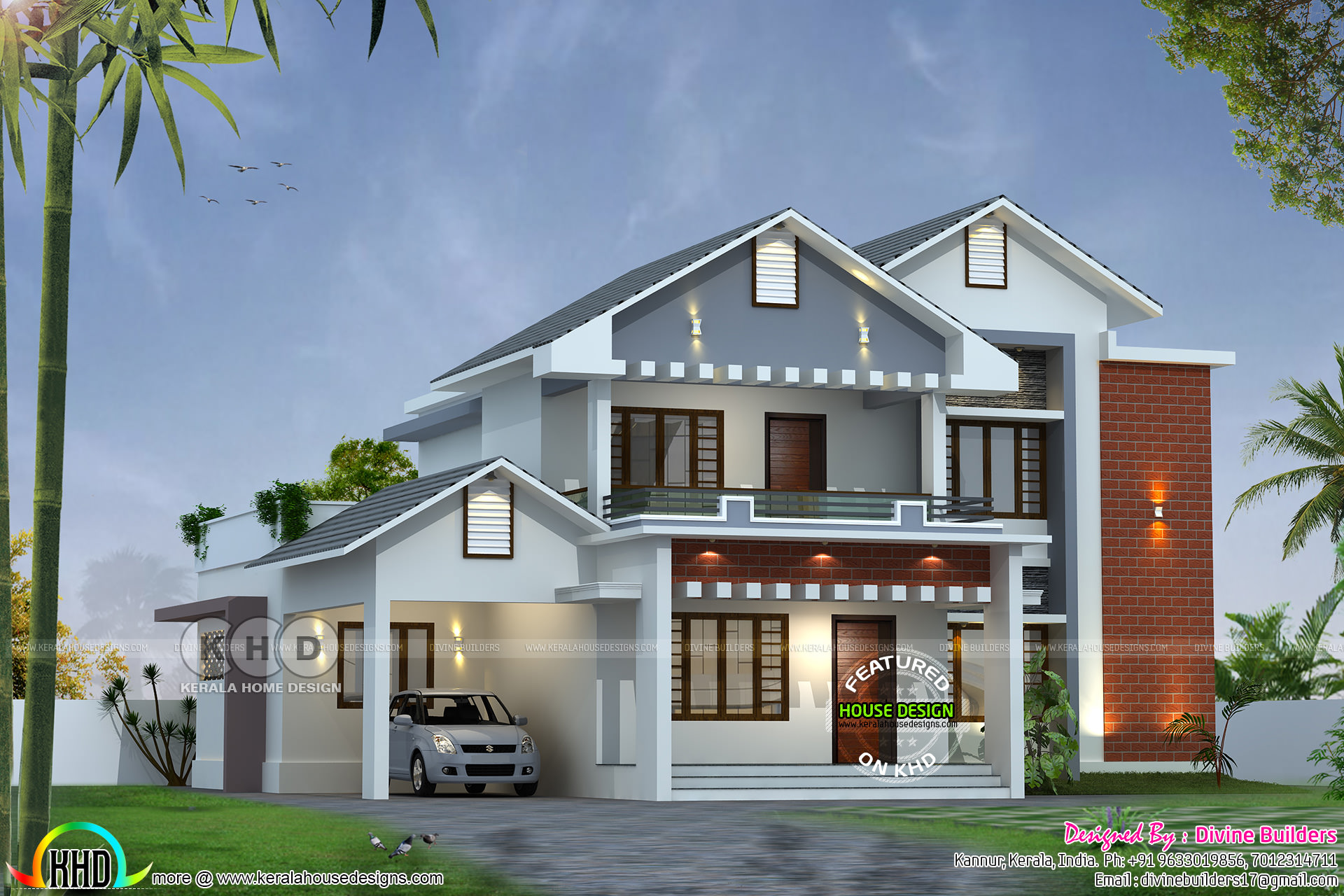 ₹46 lakhs cost estimated modern house 2736 sq-ft - Kerala Home Design ...