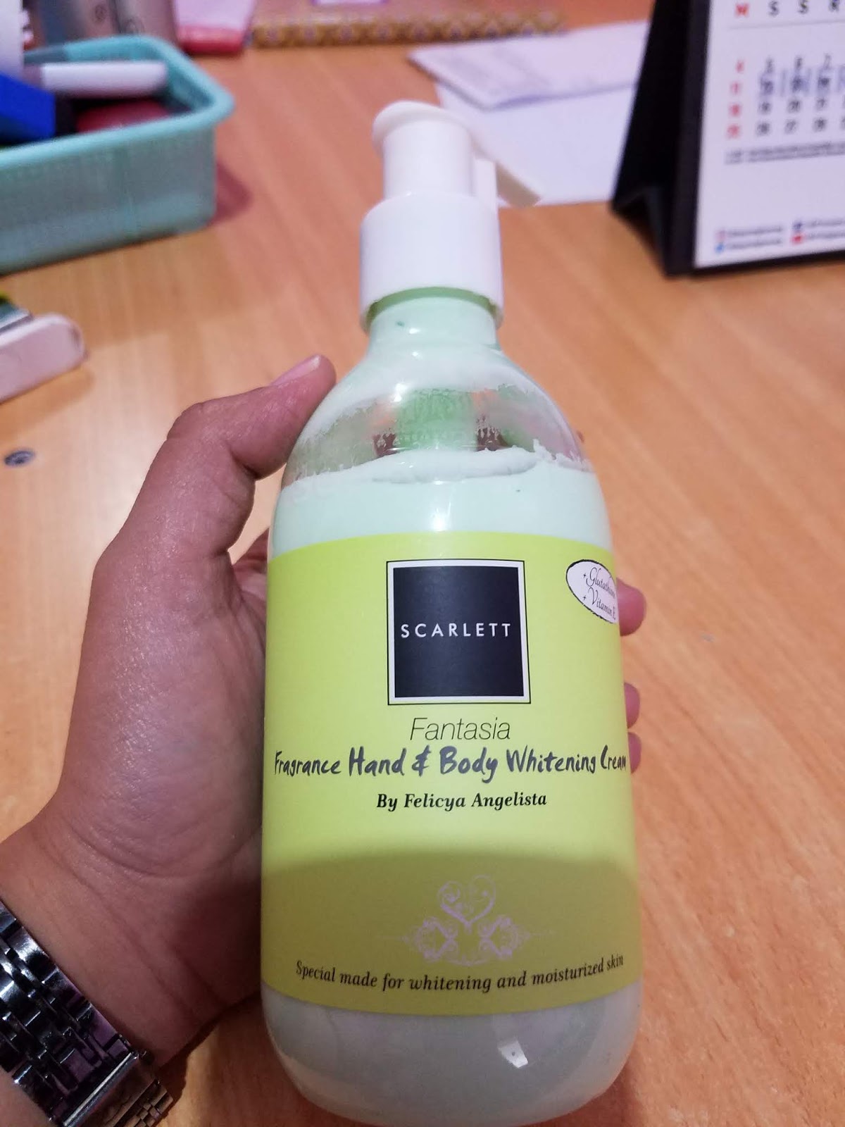 Review Hand & body Scarlett - Catatan Kecil