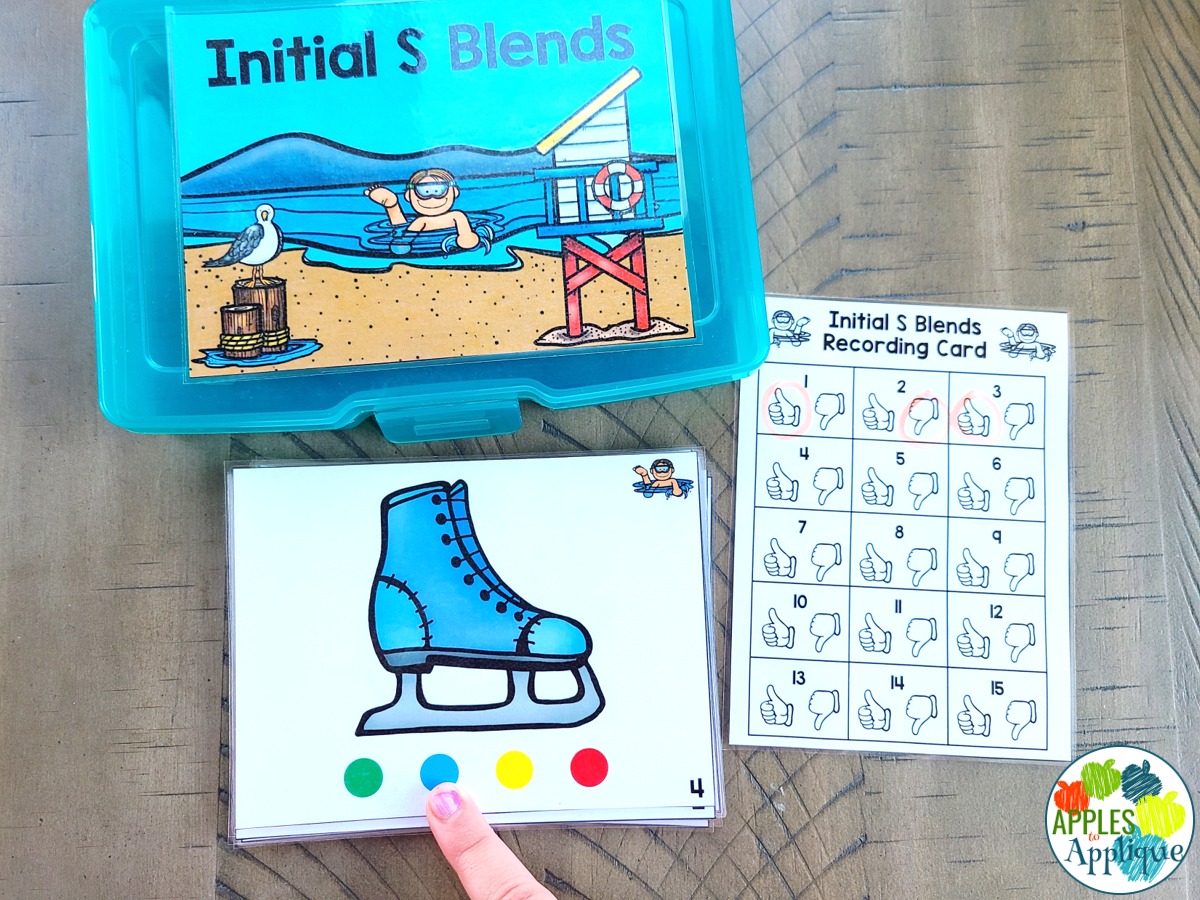 Apples to Applique: Phonemic Awareness Task Cards with Elkonin Boxes
