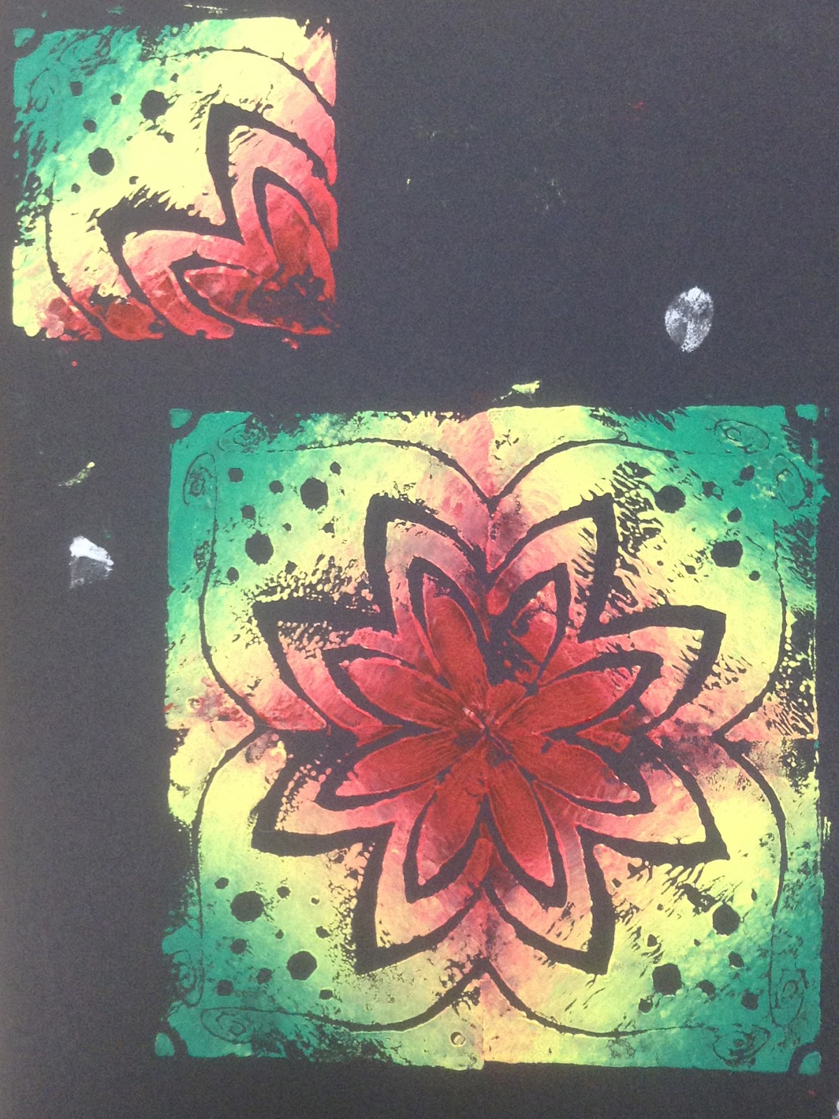 Jerdee's Art Classes: Mixed Media | Radial Design Printmaking