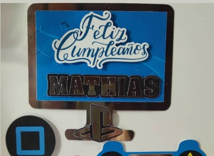 Topper 3D Videojuegos Mathías - Mis Toppers Tus Toppers