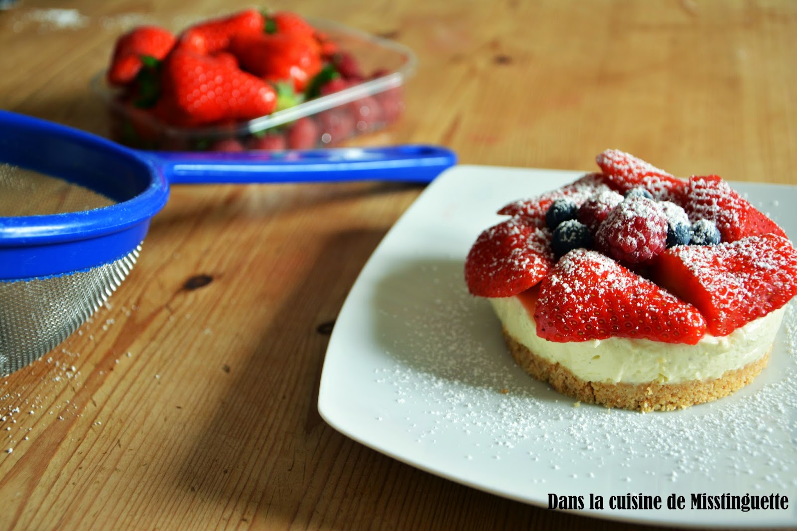 Dans la cuisine de Misstinguette: Cheese cake sans cuisson et fruits rouges