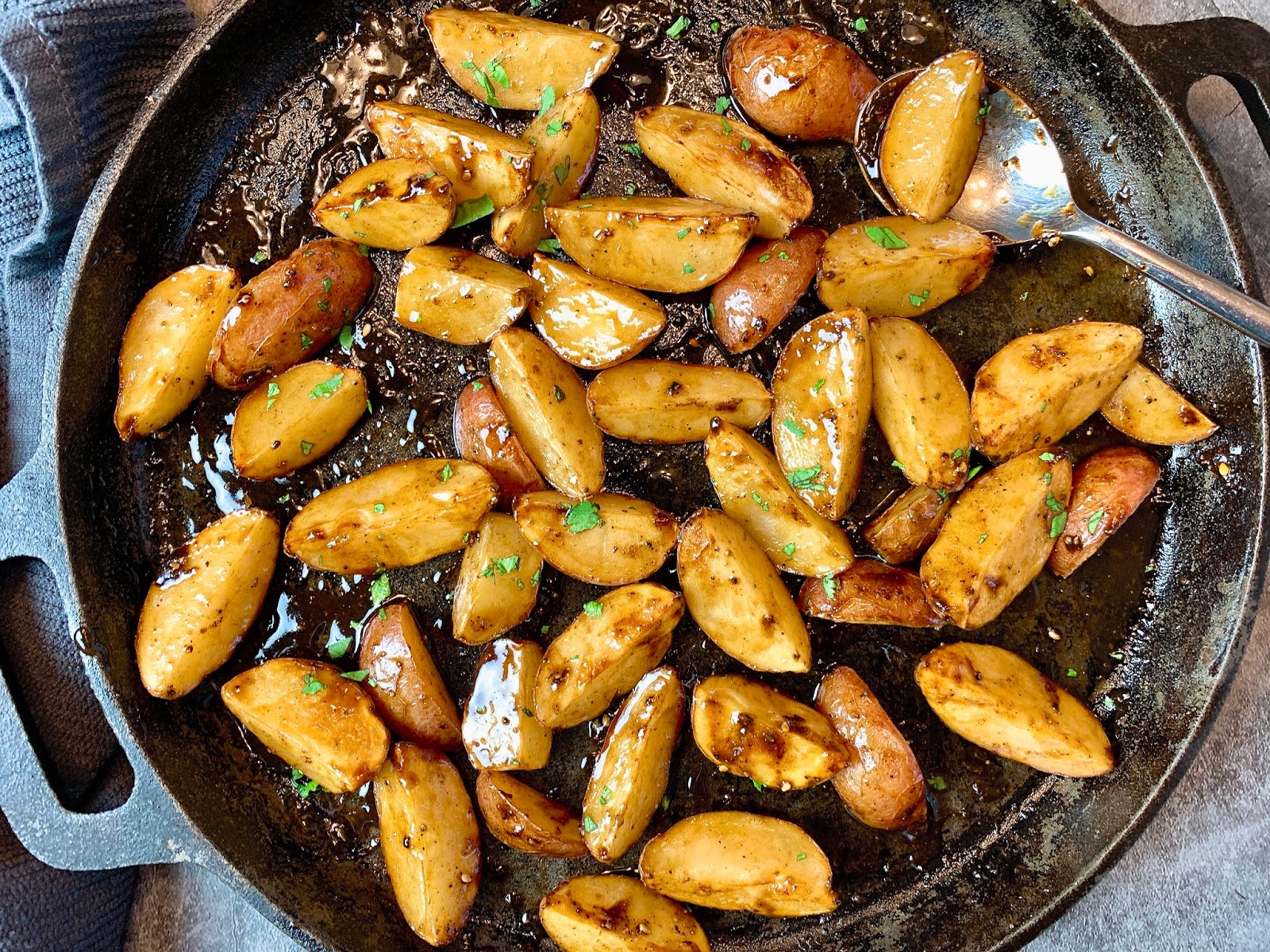 Maple-Chili Roasted Potatoes