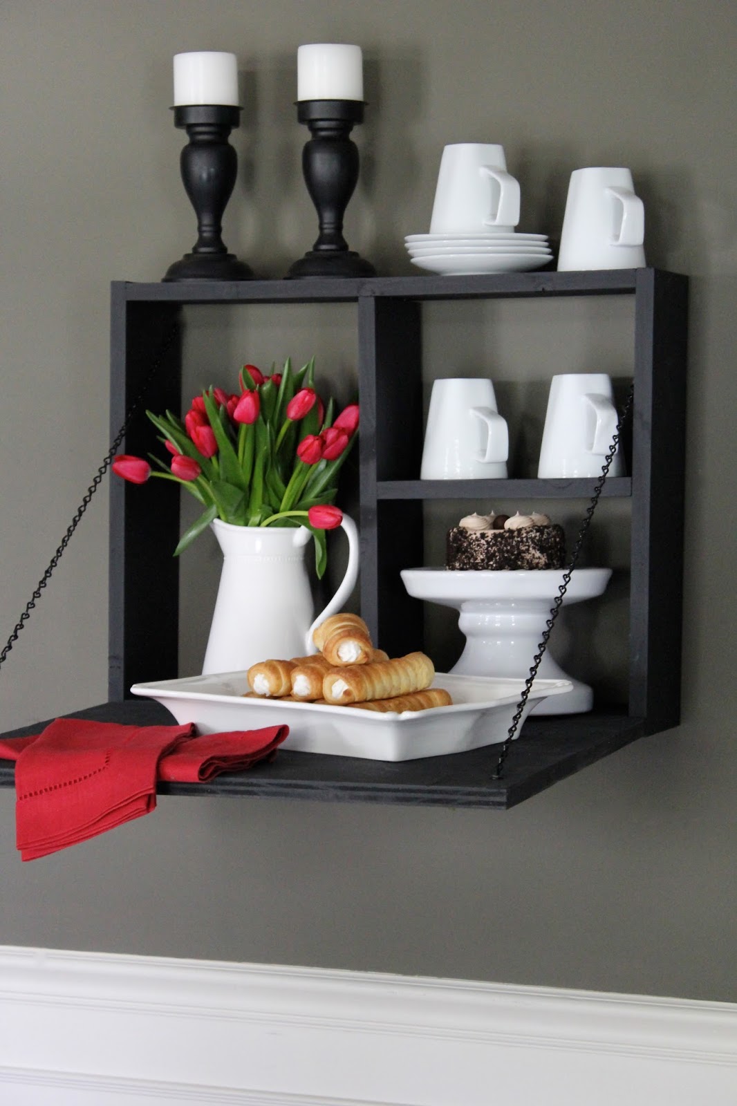 The Yellow Cape Cod: How To Make a DIY Serving Station