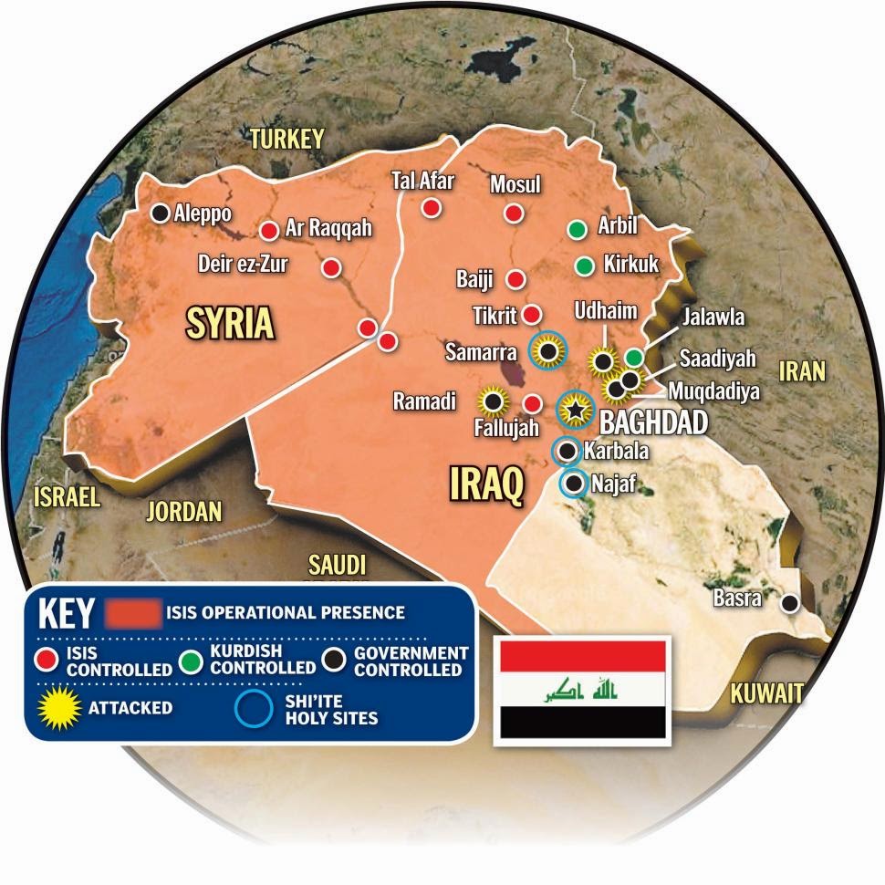 Geographic Map Of Iraq