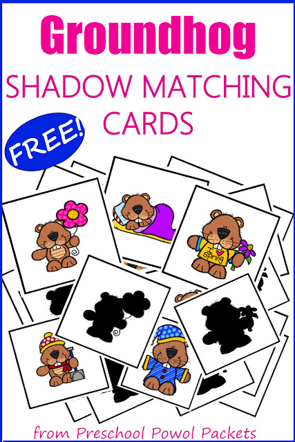 Groundhog Day Activities for PreK with FREE Shadow Matching Cards ...