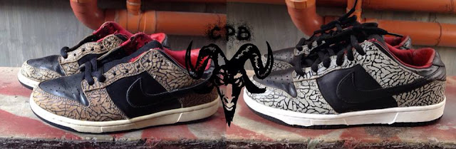 CPB Customs Restored a beat up Nike SB Black Cement | Skate Shoes PH ...