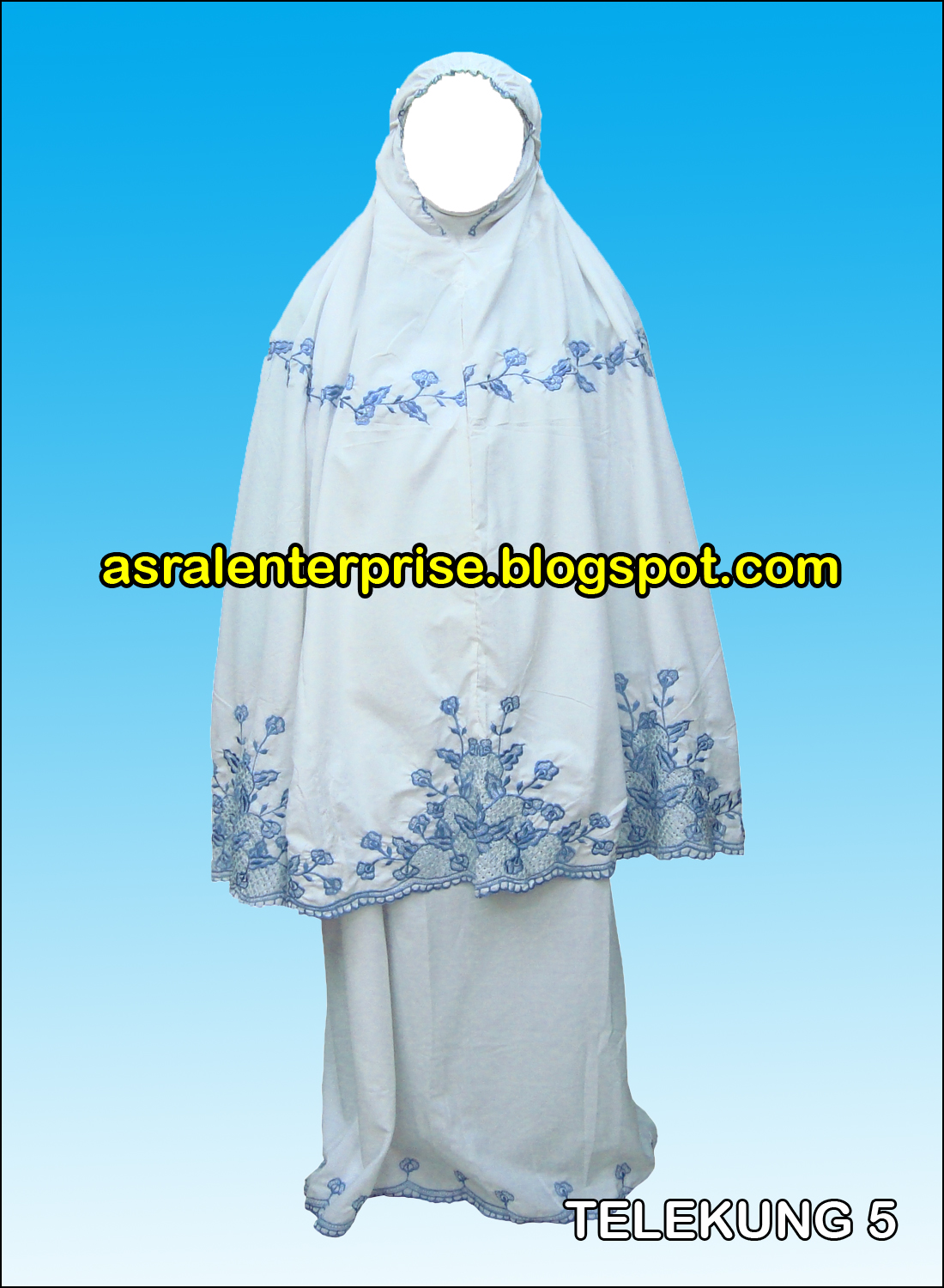 Telekung Sulam Bunga (Code : Telekung 5) | Taman Telekung