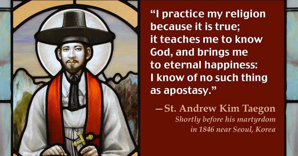 Gloria Romanorum: Letter of Saint Andrew Kim Taegon (martyr) to Bishop ...