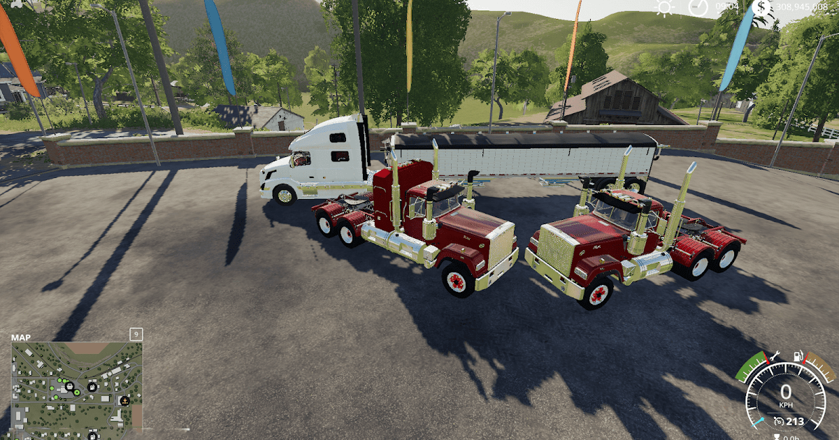 FS19 Mack Daycab and Mack Sleeper Truck v1.5 - FS 19 & 22 USA Mods ...
