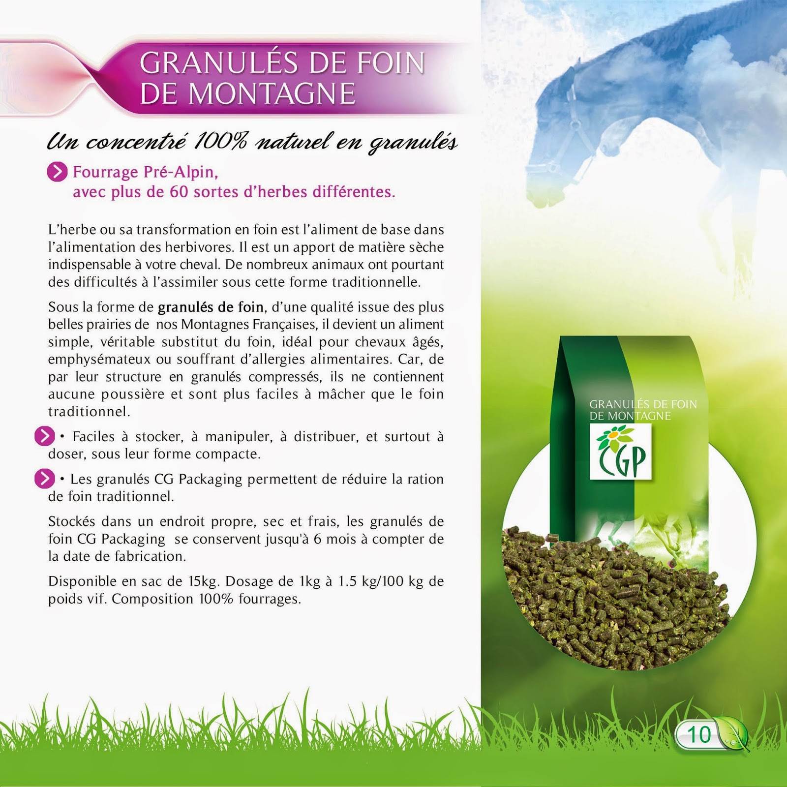 L' Enrubannage de Foin Frais : Un concentré de nature: Foin, Granulés ...