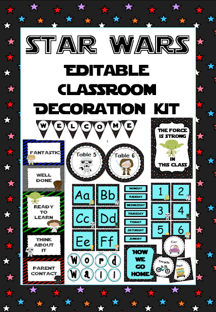 A Crucial Week: Star Wars Classroom Management Clip Charts and Decor Kit