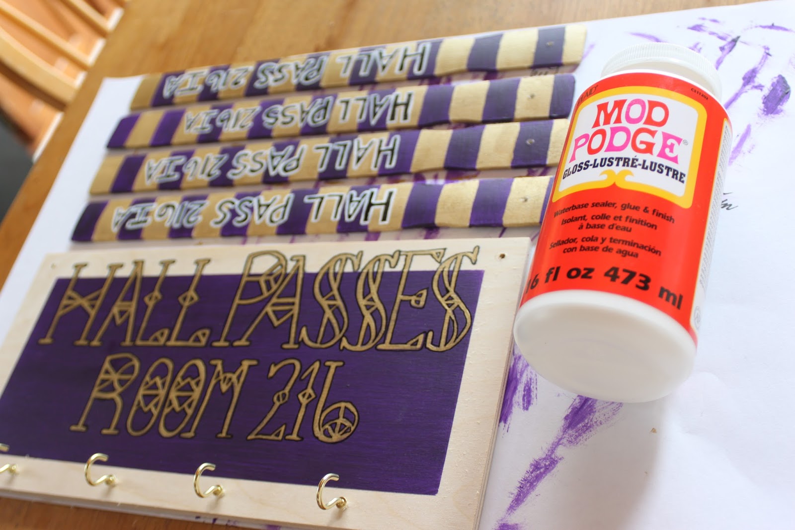Mrs. Wolfe's Art Room: What's Going on in the Classroom: DIY Hall Passes