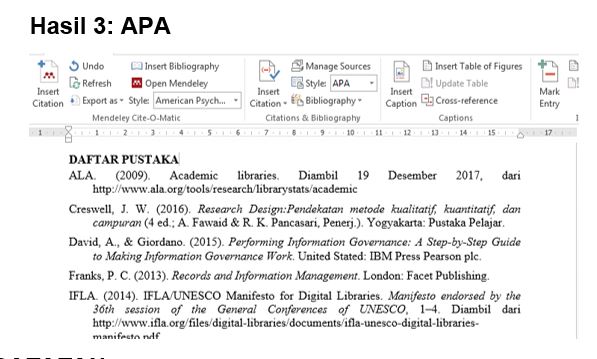 Belajar Mendeley #3: Menambahkan kutipan, daftar pustaka dan hyperlink ...