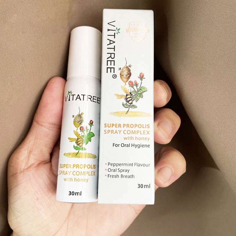[GIÁ ĐẶC BIỆT] Vitatree Xịt họng keo ong đen Super Propolis Spray ...