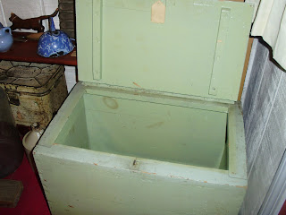 Log Cabin Antiques & Gifts: Wooden ice box