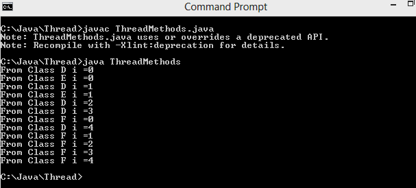 Java Codes Thread Methods Yield Stop Sleep