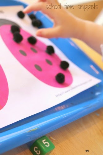 Ladybug Spots Roll & Cover Activity | Preschool Math Game | School Time ...