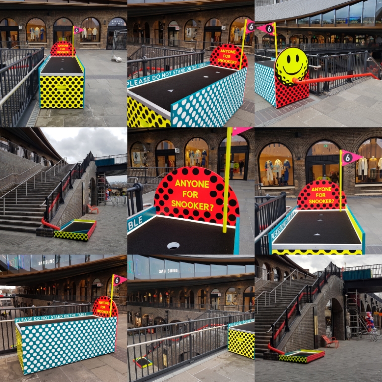 The Ham and Egger Files: CLUB GOLF pop-up minigolf in King's Cross, London