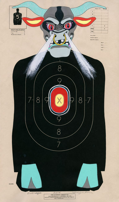 Jennifer Davis Art: Custom Hand-Painted Paper Shooting Targets