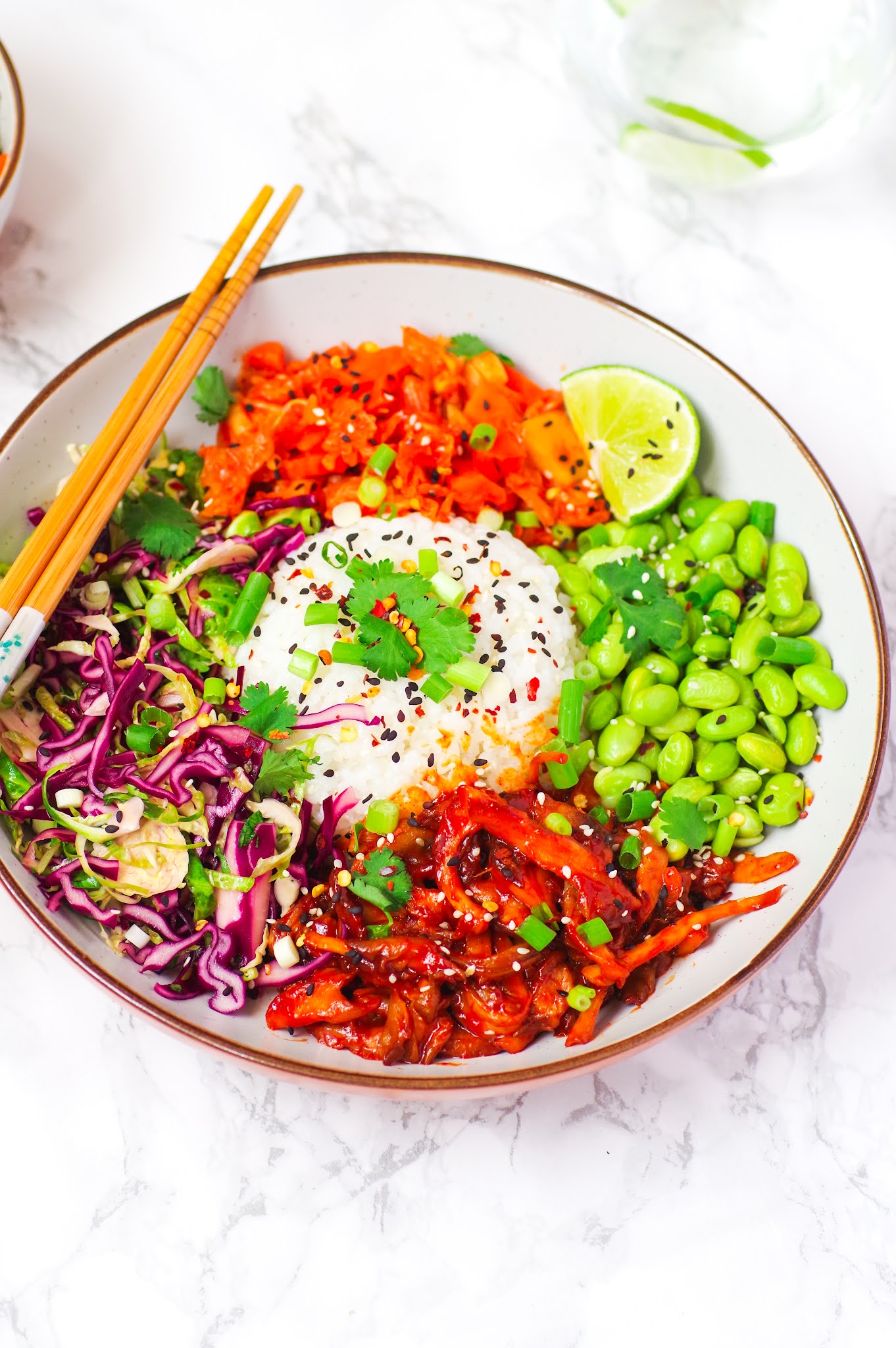 Sticky BBQ Mushroom Donburi |Euphoric Vegan
