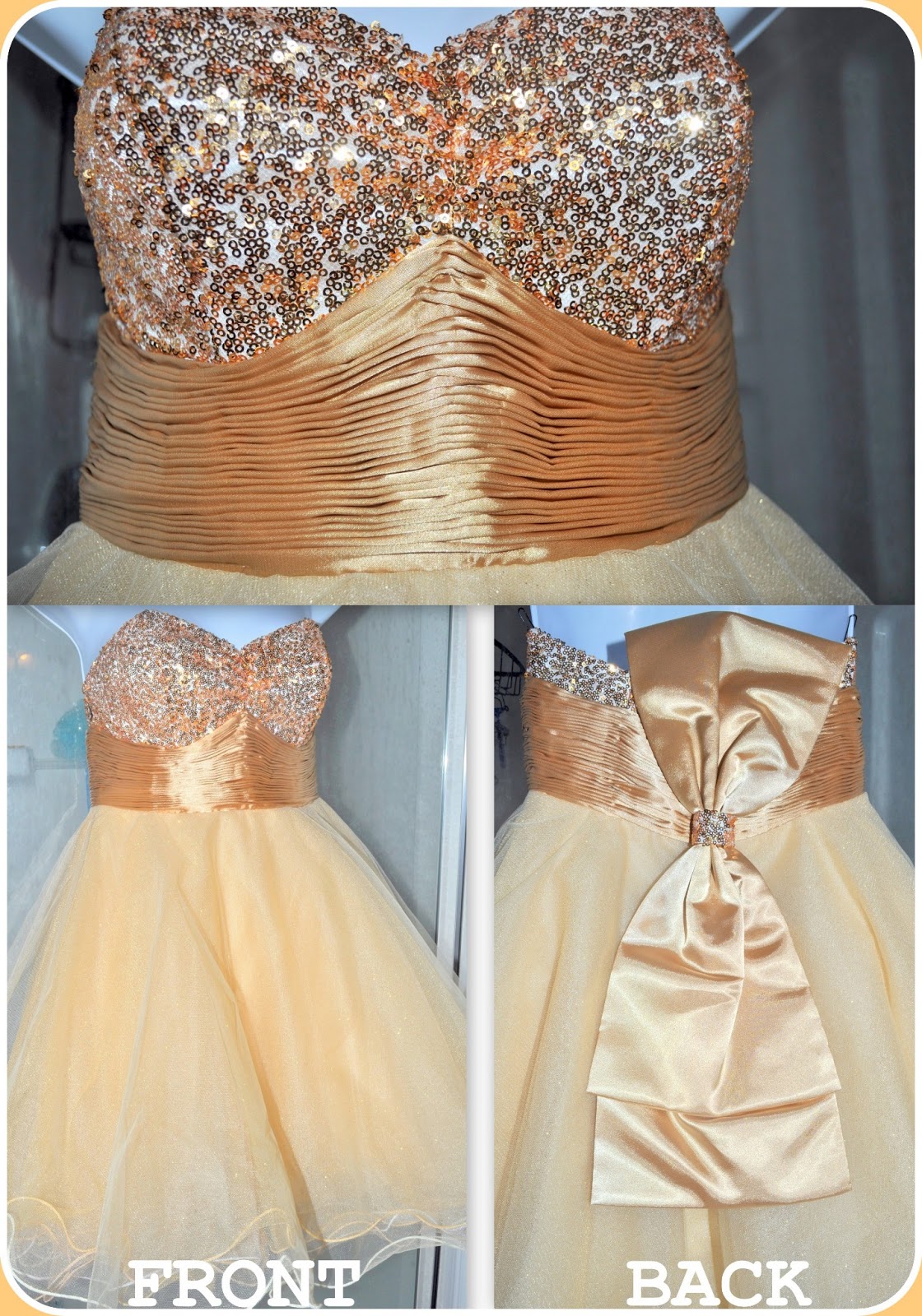Life's Perception & Inspiration: Gold Baby Doll Prom Dress