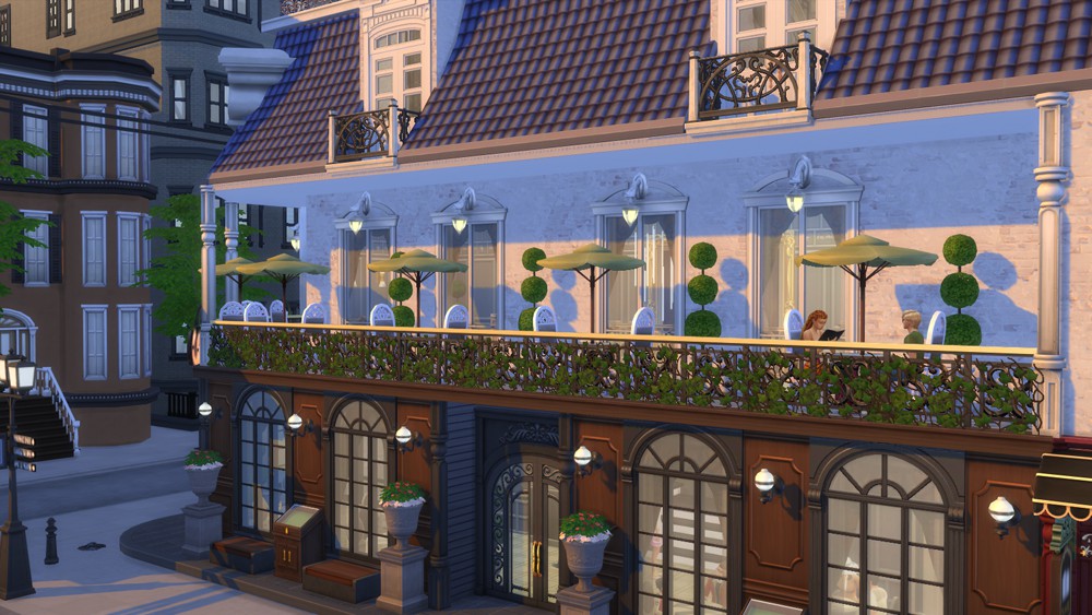 Corporation "SimsStroy": The Sims 4. Shopping Street.