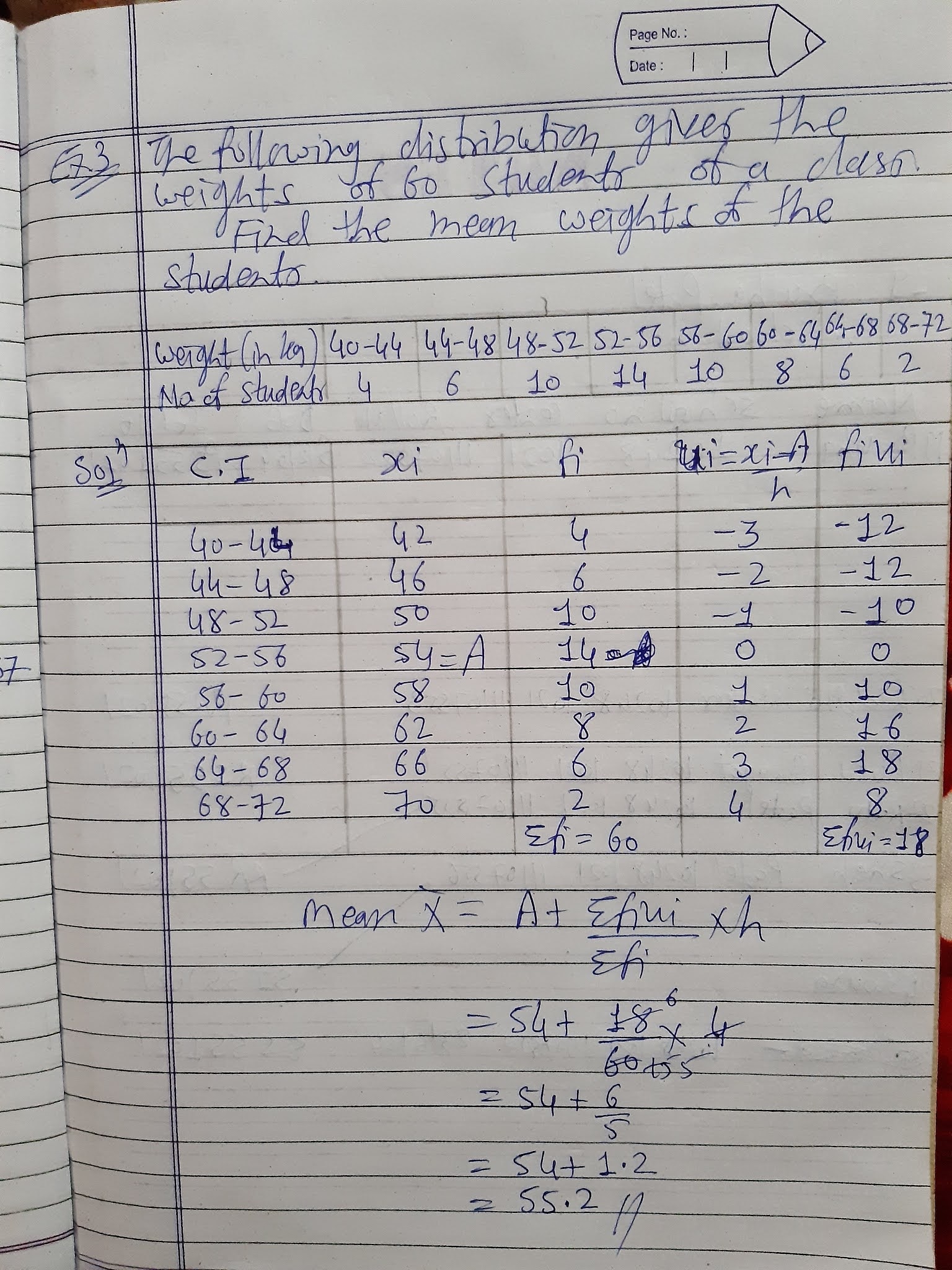 Math grade 10th statistics 27/07/20 class work