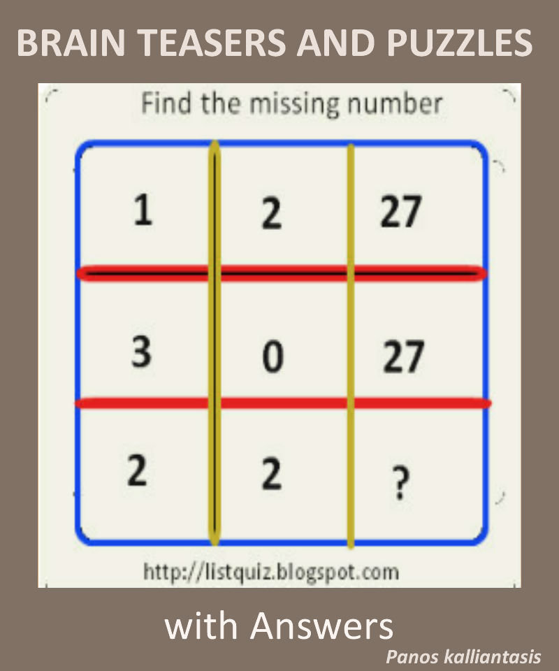Brain teasers and puzzles: A missing number brain challenge
