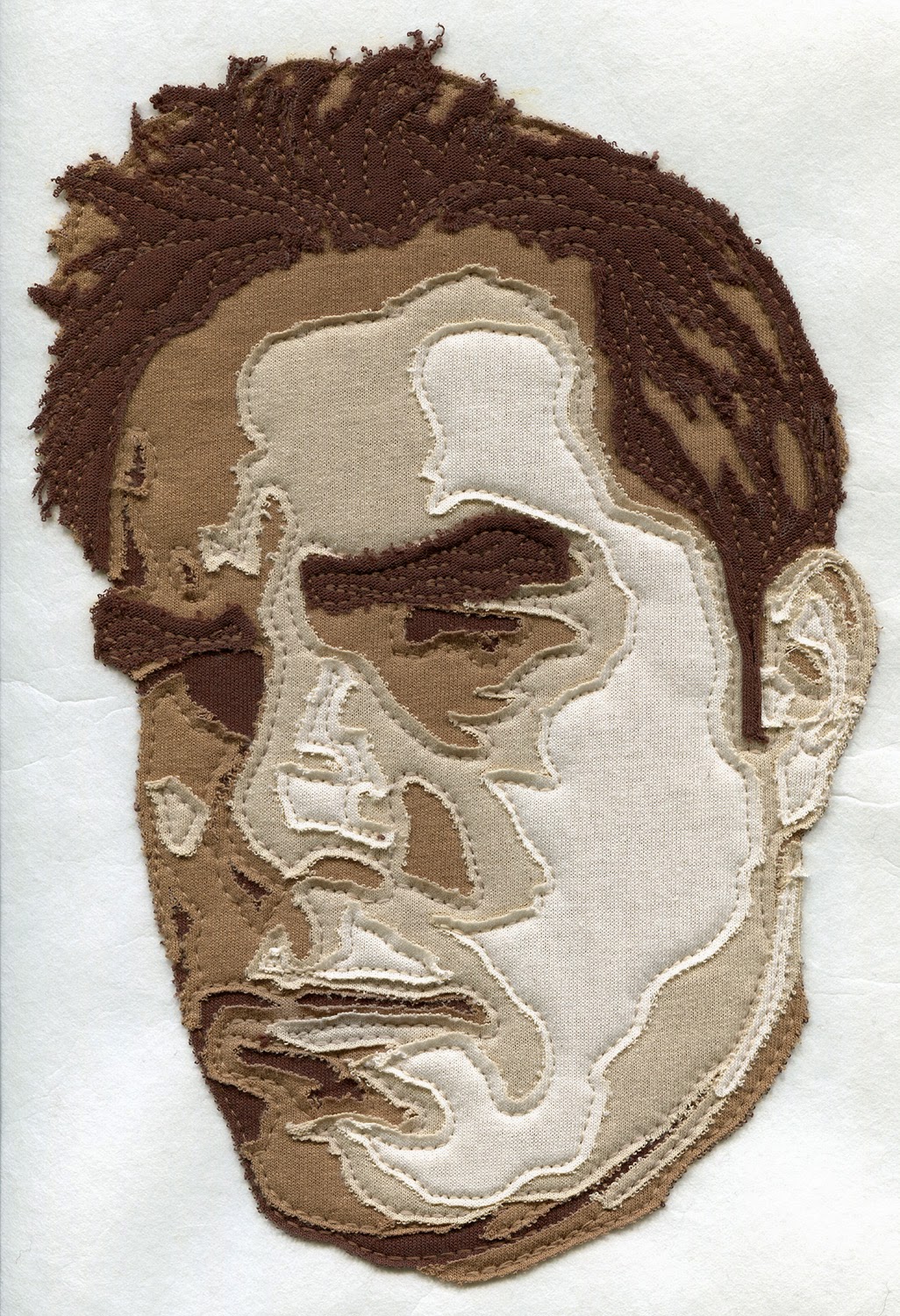 CruelPonyBoy the artwork of Ray Aguilar: Ray Applique (Self Portrait)