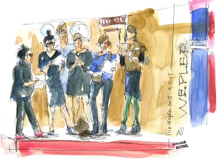 GALERIE Annick Botrel: Le café Wepler en ébullition